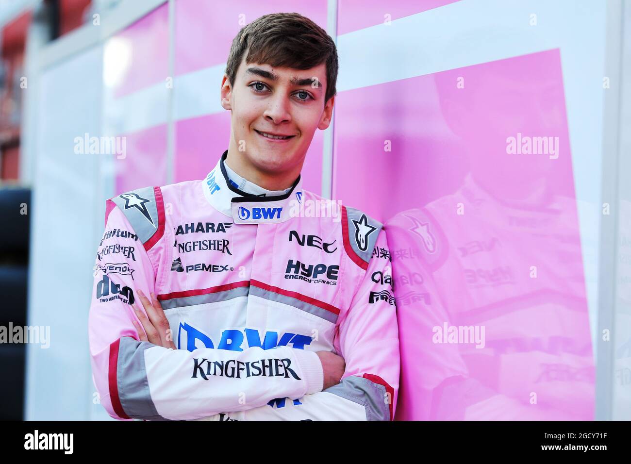 George Russell (GBR) Sahara Force India F1 Team Test Driver. Formula ...