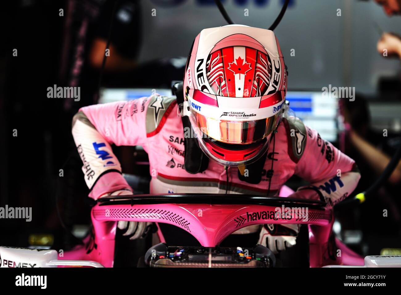 Nicholas Latifi (CDN) Sahara Force India F1 VJM11 Development Driver ...