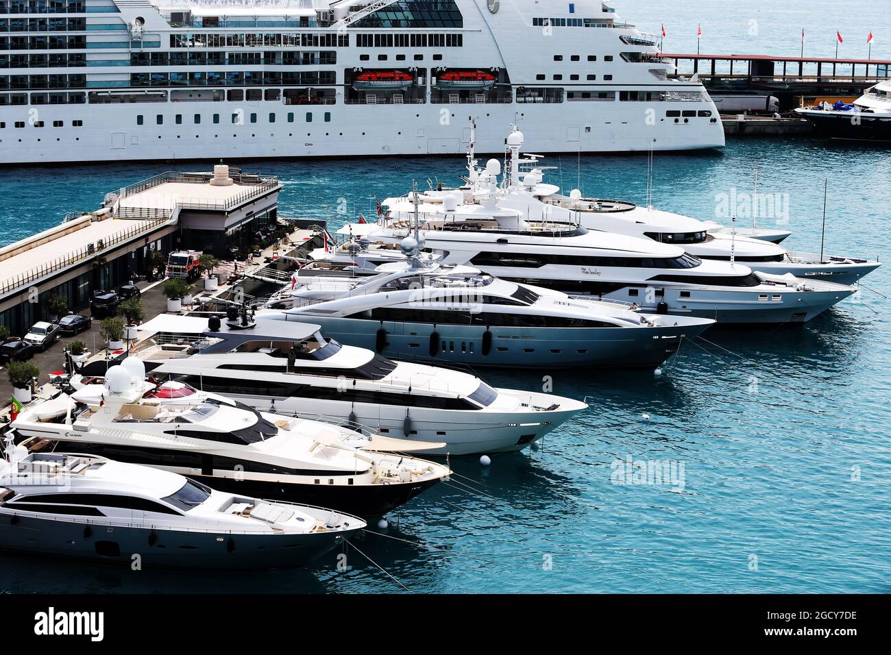 Boats in the scenic Monaco Harbour. Monaco Grand Prix, Thursday 24th ...