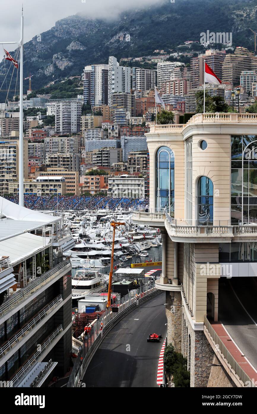 Kimi Raikkonen (FIN) Ferrari SF71H. Monaco Grand Prix, Thursday 24th May 2018. Monte Carlo ...