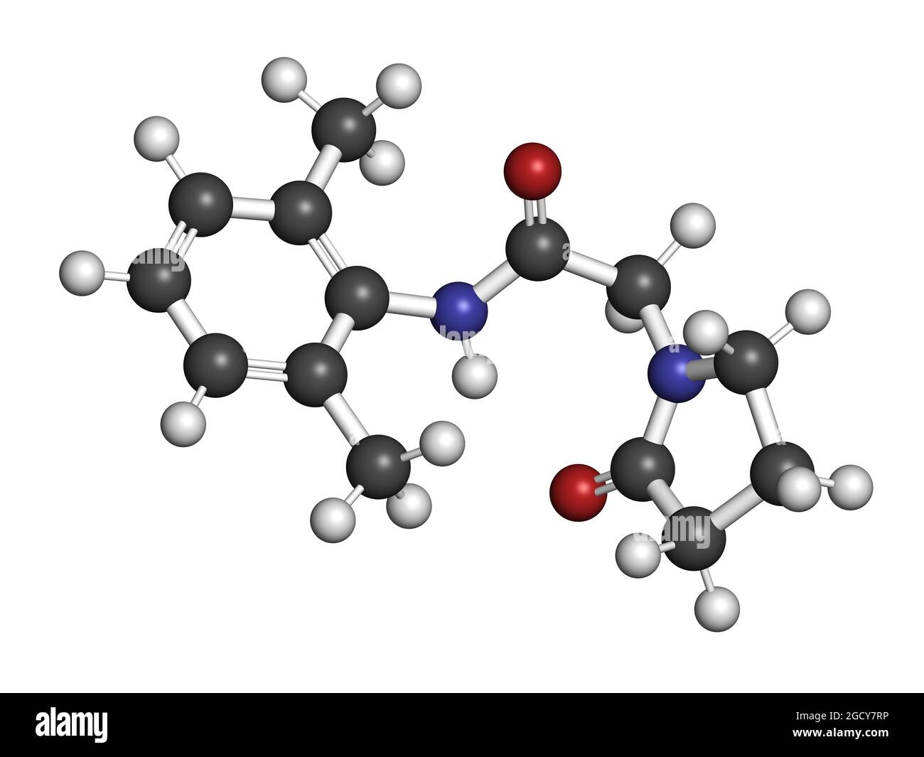 Nefiracetam nootropic drug molecule. 3D rendering Stock Photo - Alamy