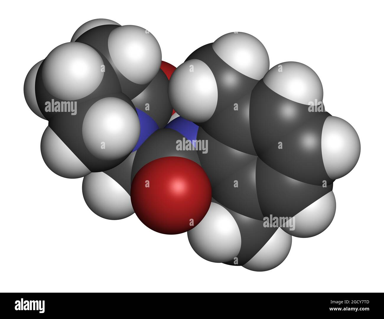 Nefiracetam nootropic drug molecule. 3D rendering Stock Photo - Alamy