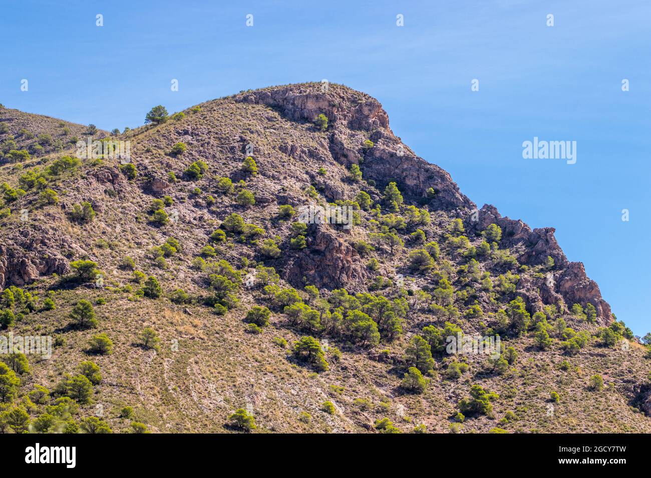 Andalusia Mountain Landscape with a Blue Sky Stock Photo - Alamy