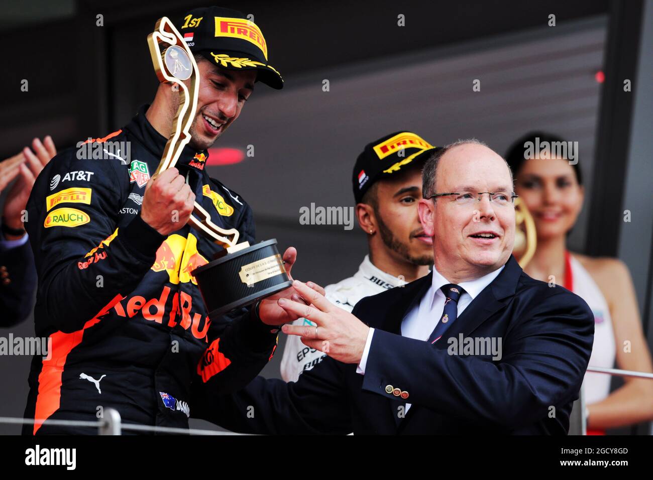 Race winner Daniel Ricciardo (AUS) Red Bull Racing celebrates on the ...