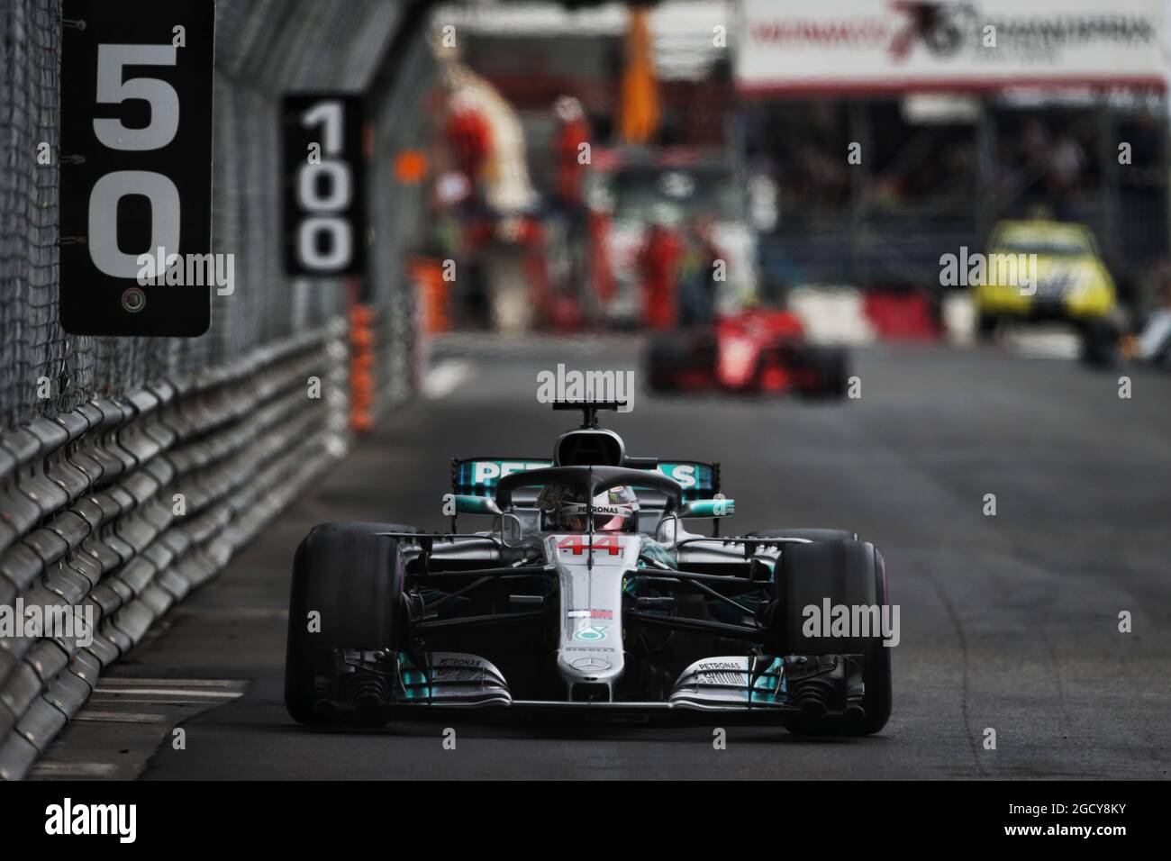 Lewis Hamilton (GBR) Mercedes AMG F1 W09. Monaco Grand Prix, Sunday ...