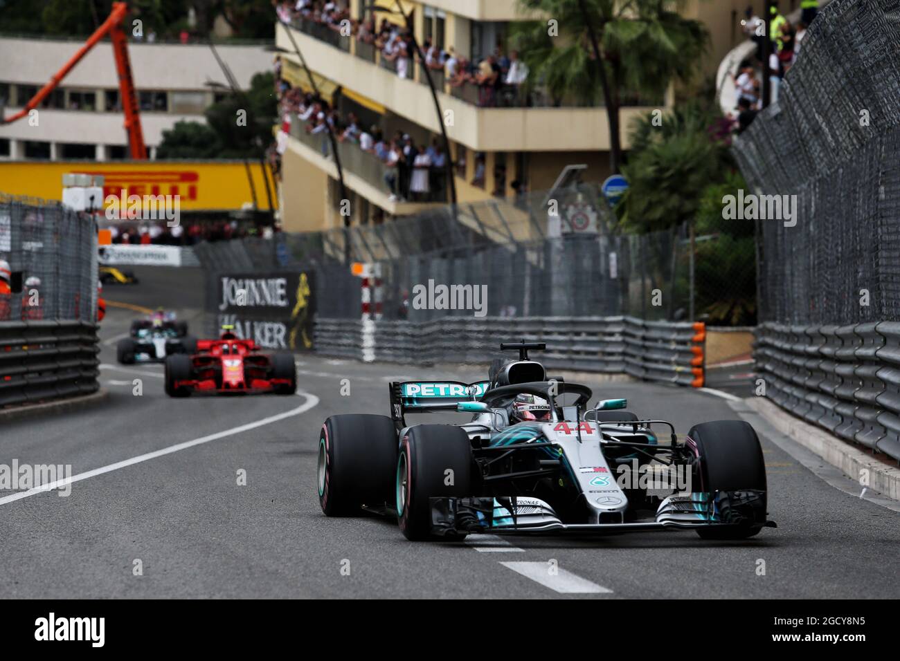Lewis Hamilton (GBR) Mercedes AMG F1 W09. Monaco Grand Prix, Sunday ...