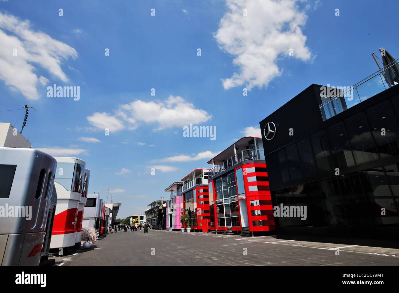 The paddock. French Grand Prix, Thursday 21st June 2018. Paul Ricard ...