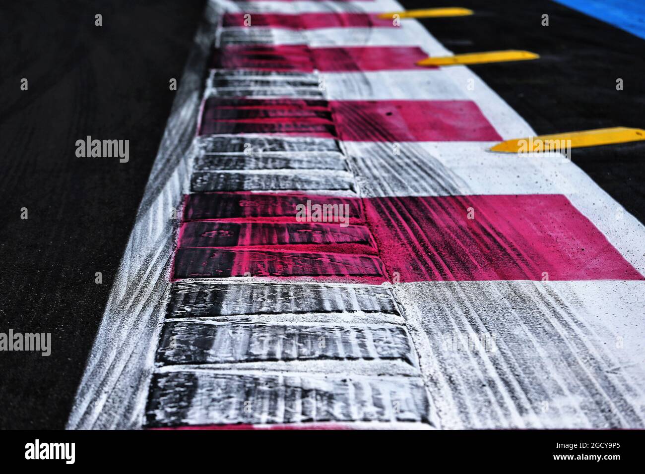 Circuit kerb detail. French Grand Prix, Thursday 21st June 2018. Paul ...