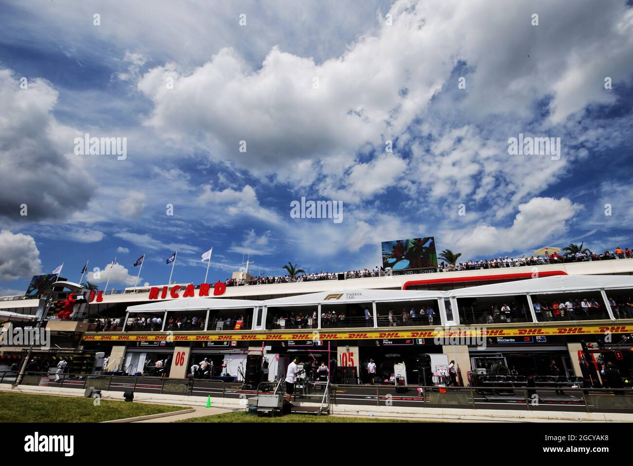 Sahara force india f1 team pit garages hi-res stock photography and ...