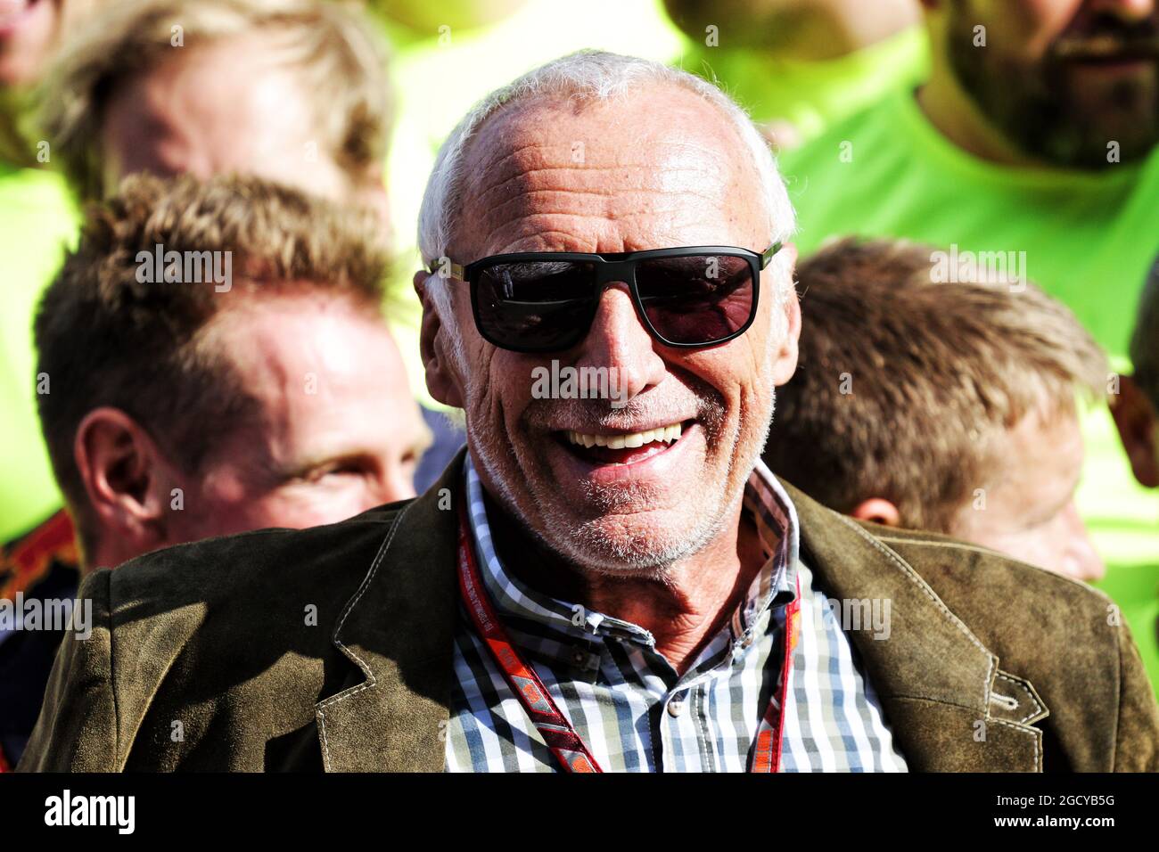 Dietrich Mateschitz (AUT) CEO and Founder of Red Bull celebrates with ...