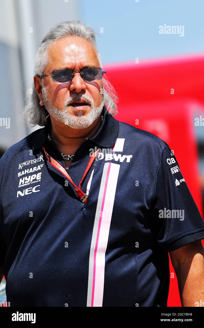 Dr. Vijay Mallya (IND) Sahara Force India F1 Team Owner. British Grand ...