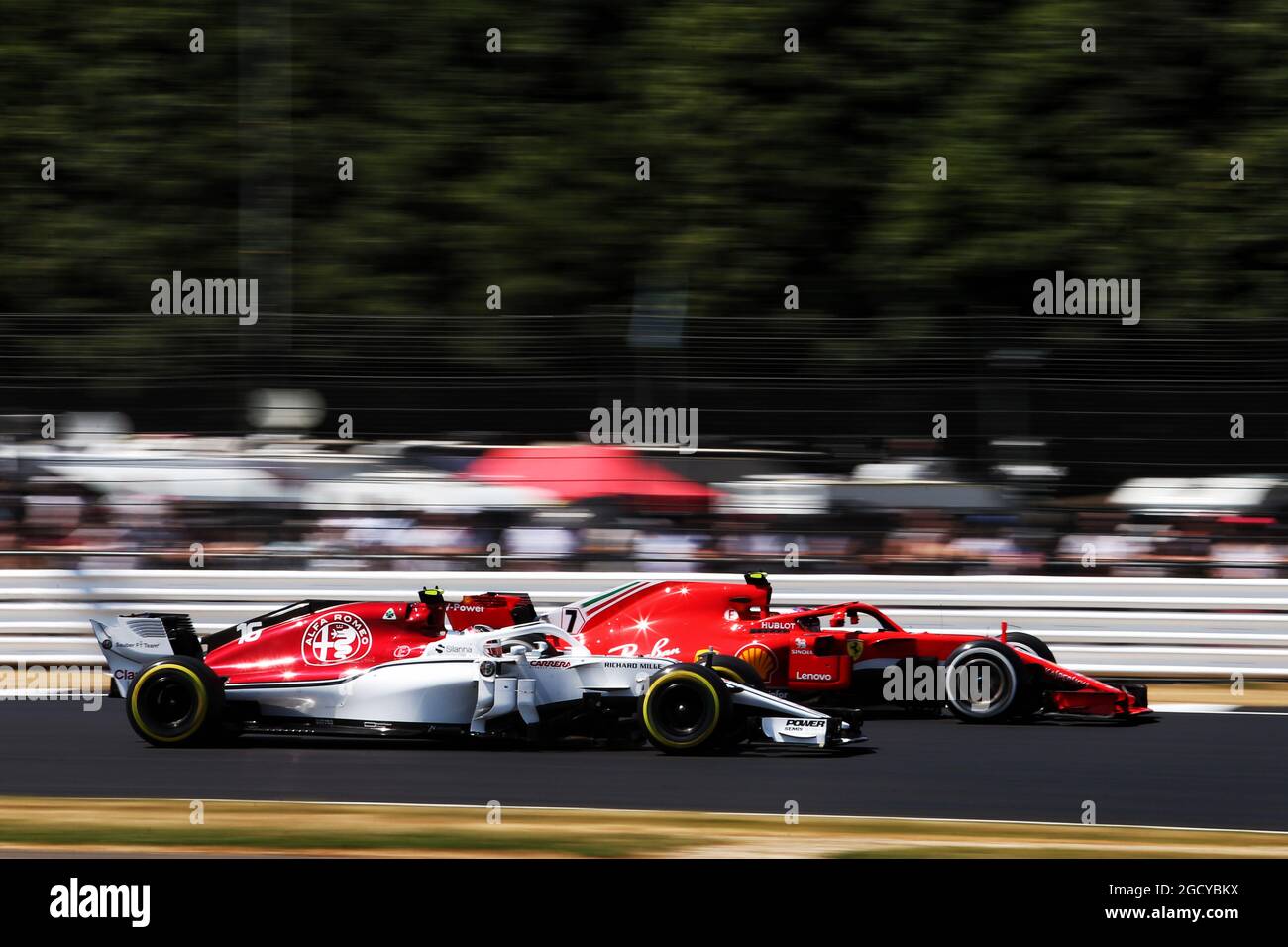 Ferrari sf71h leads charles leclerc hi-res stock photography and images ...