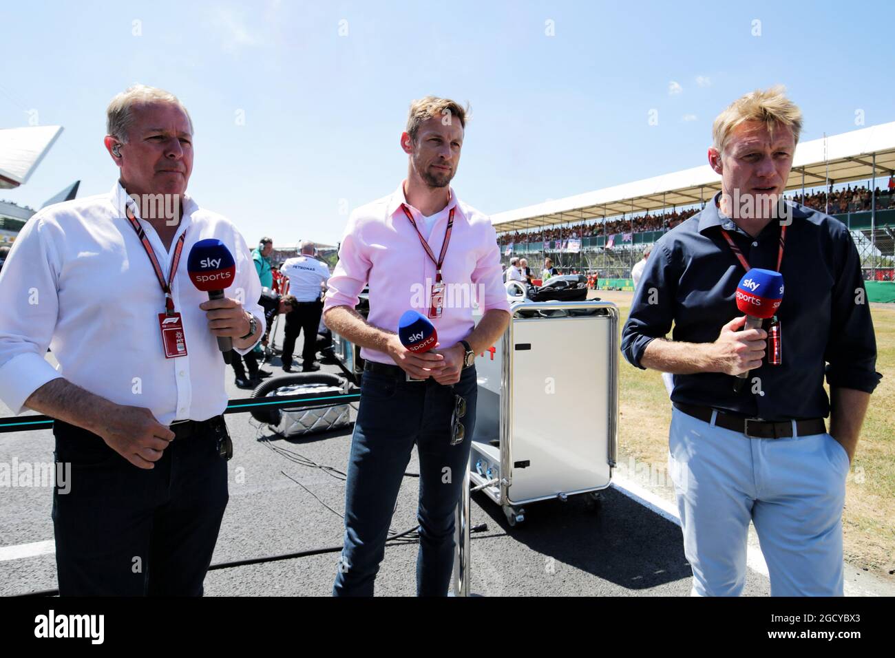 Sky sports f1 tv presenter on grid hi-res stock photography and images ...