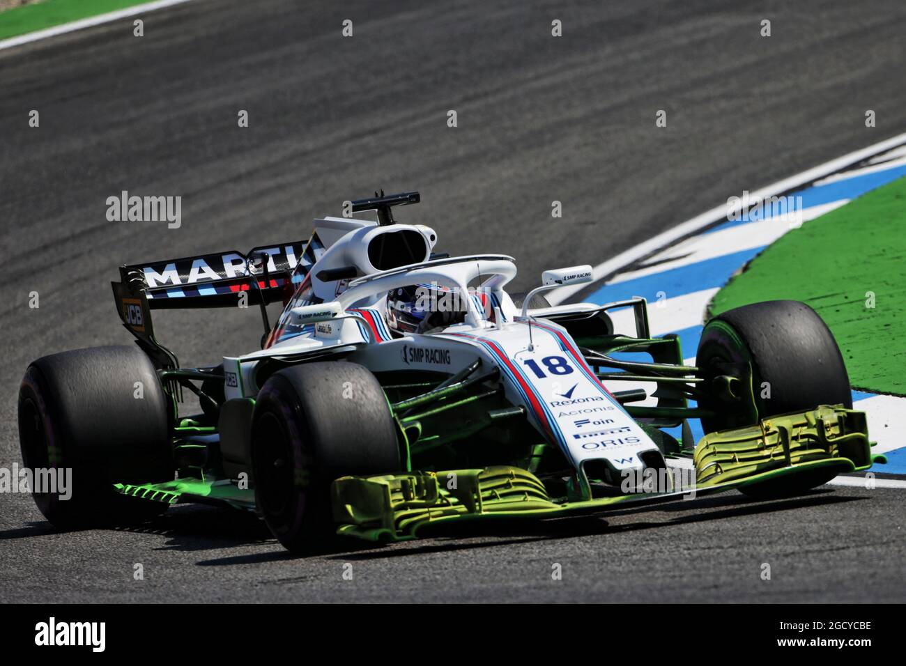 Williams fw41 flow vis paint on front wing hi-res stock photography and ...