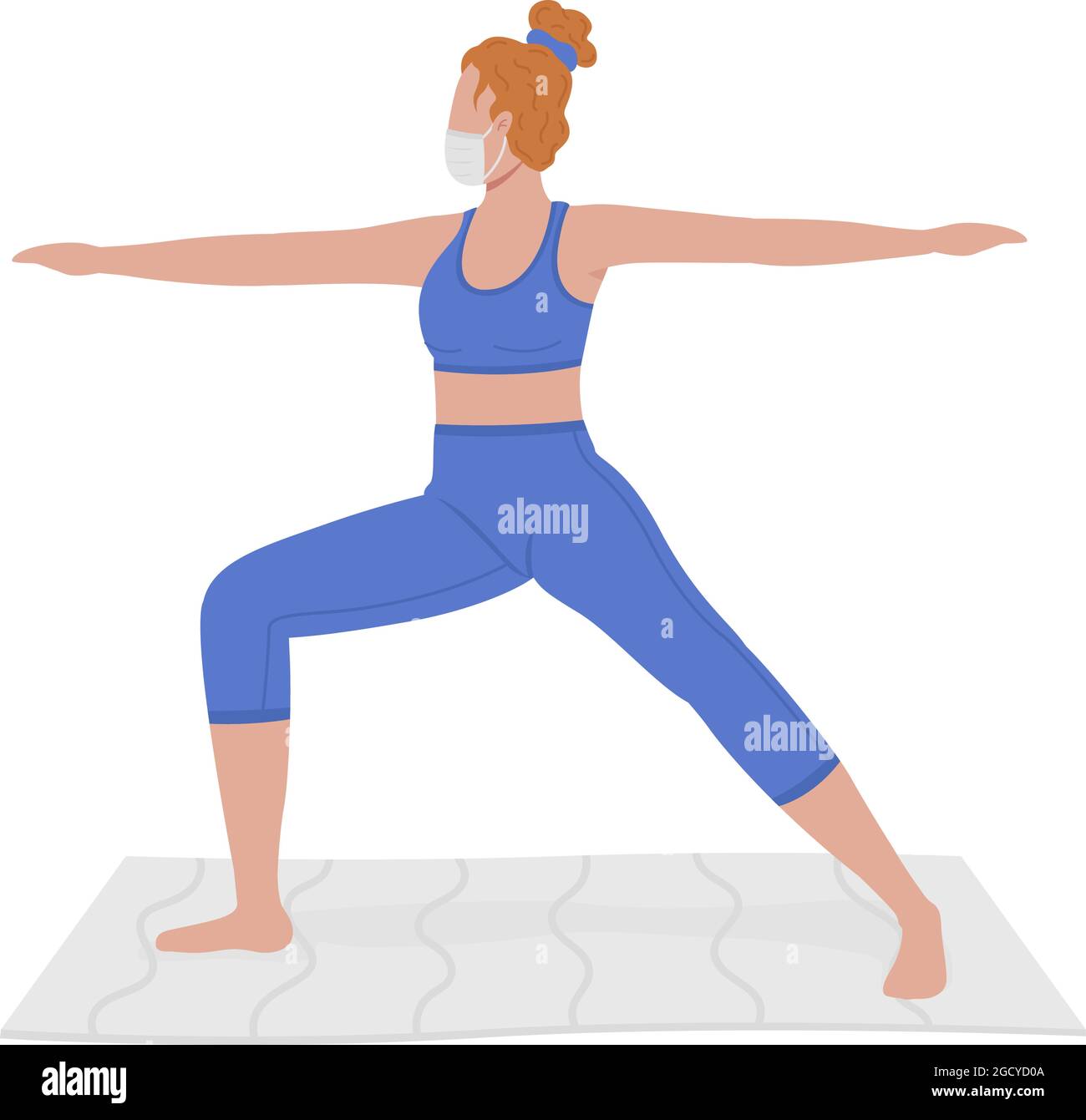 Animation woman practicing yoga hi-res stock photography and images - Alamy