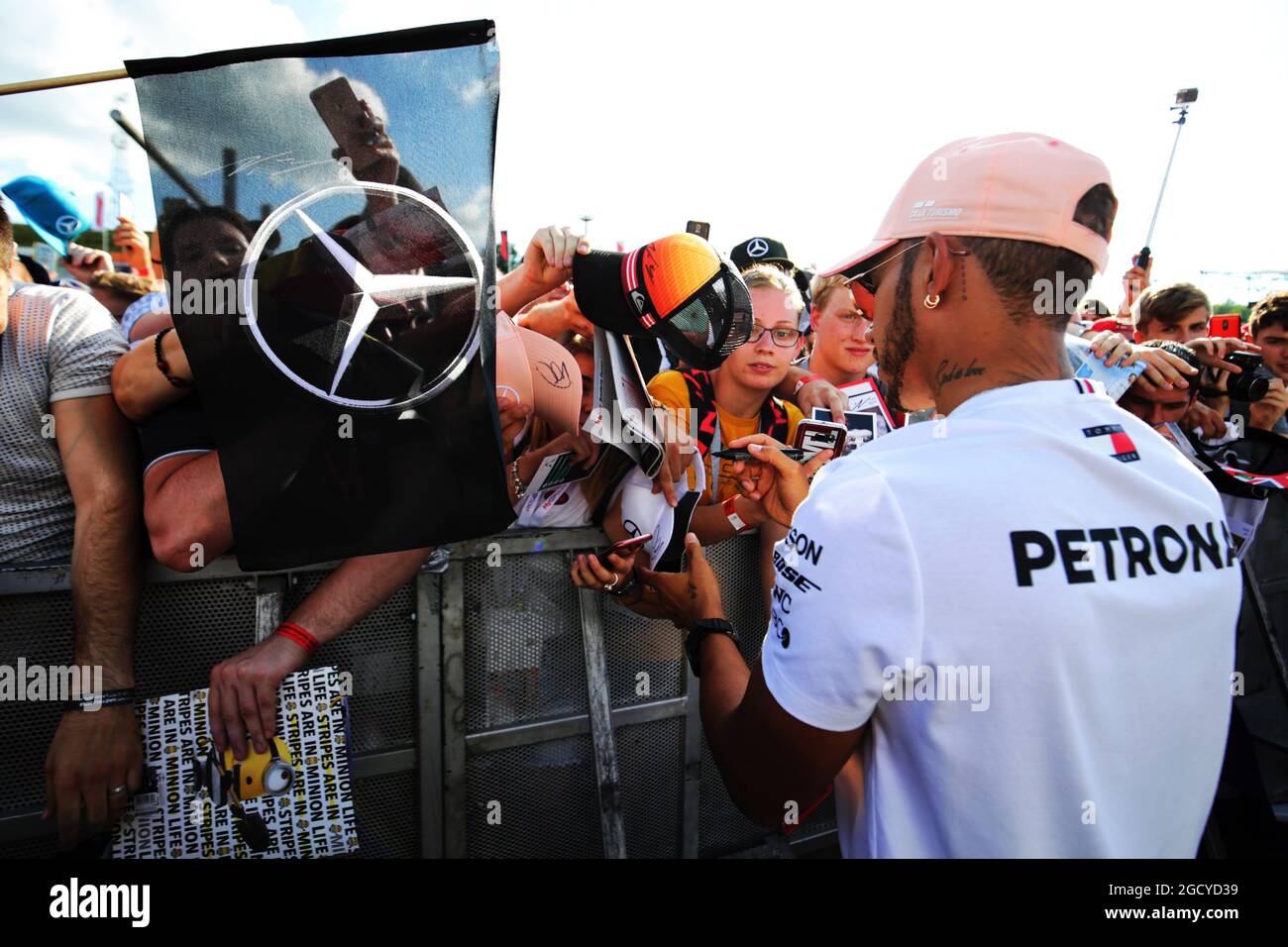 Banner for lewis hamilton hi-res stock photography and images - Alamy