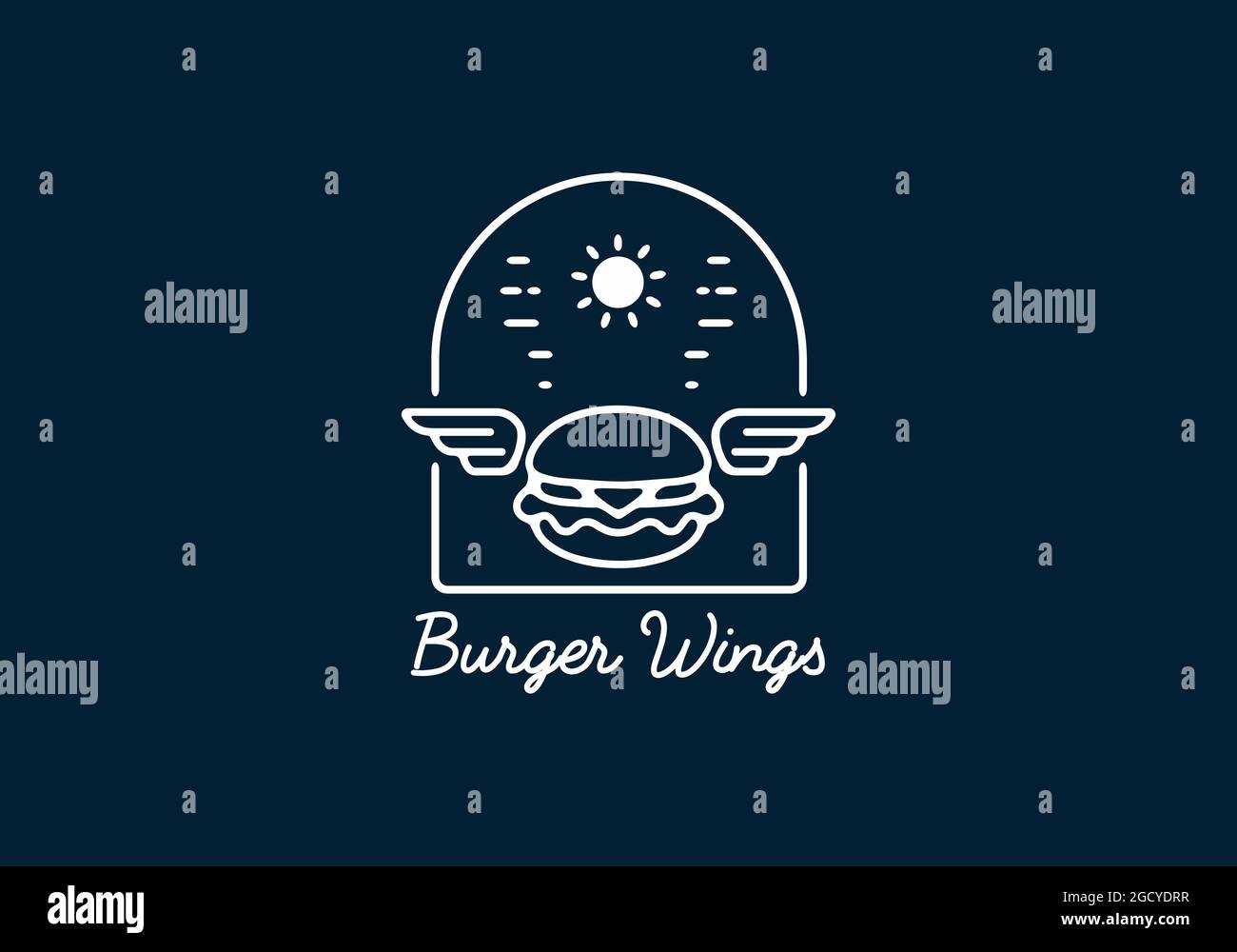 Snack wings Stock Vector Images - Alamy