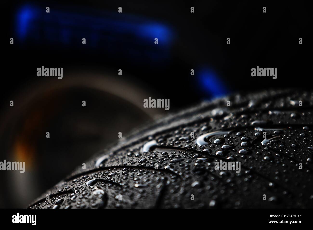 Wet Pirelli tyre. Formula One Testing. Tuesday 31st July 2018. Budapest ...