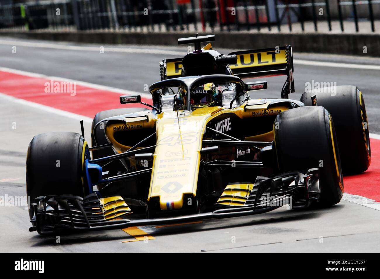 Renault sport f1 rs18 test development driver hi-res stock photography ...