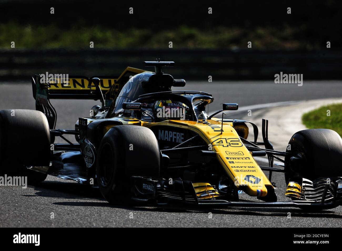 Renault sport f1 rs18 test development driver hi-res stock photography ...