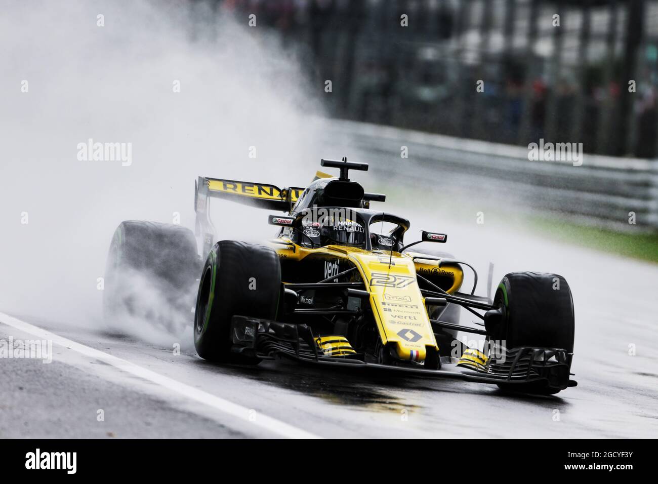Nico Hulkenberg (GER) Renault Sport F1 Team RS18. Italian Grand Prix, Friday 31st August 2018 ...