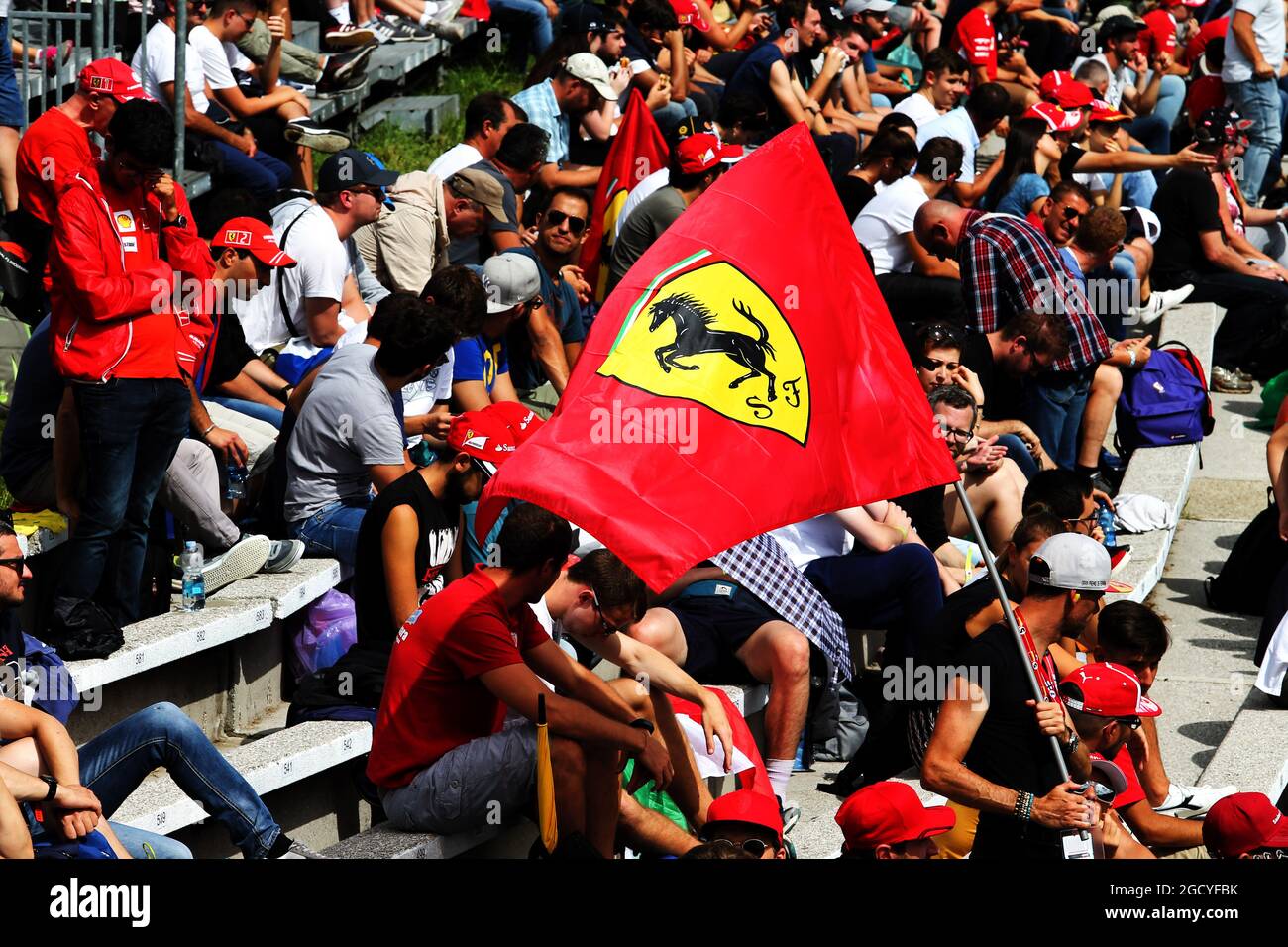Fans ferrari flag hi-res stock photography and images - Alamy