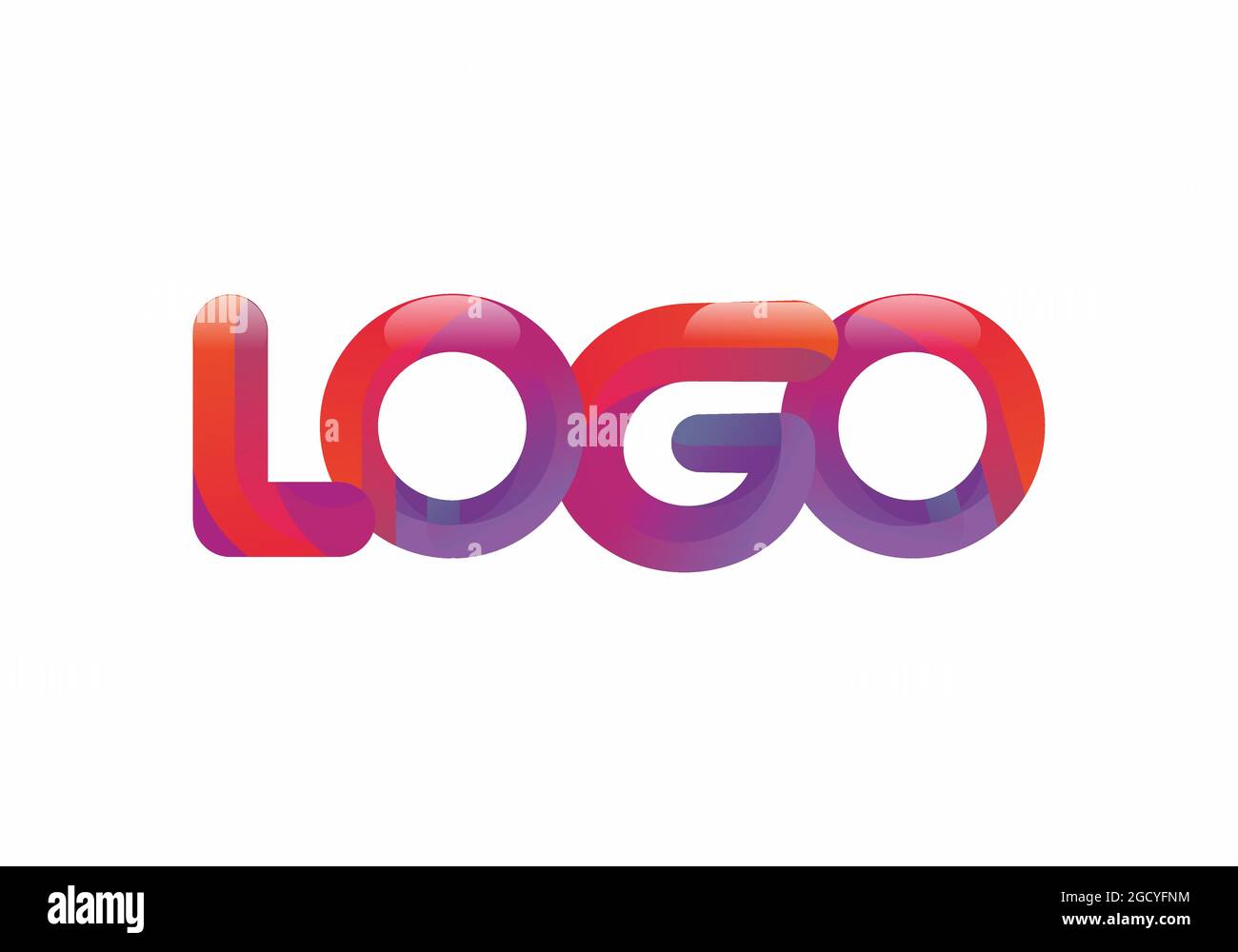 Colorful logo word text alphabet design Stock Vector Image & Art - Alamy