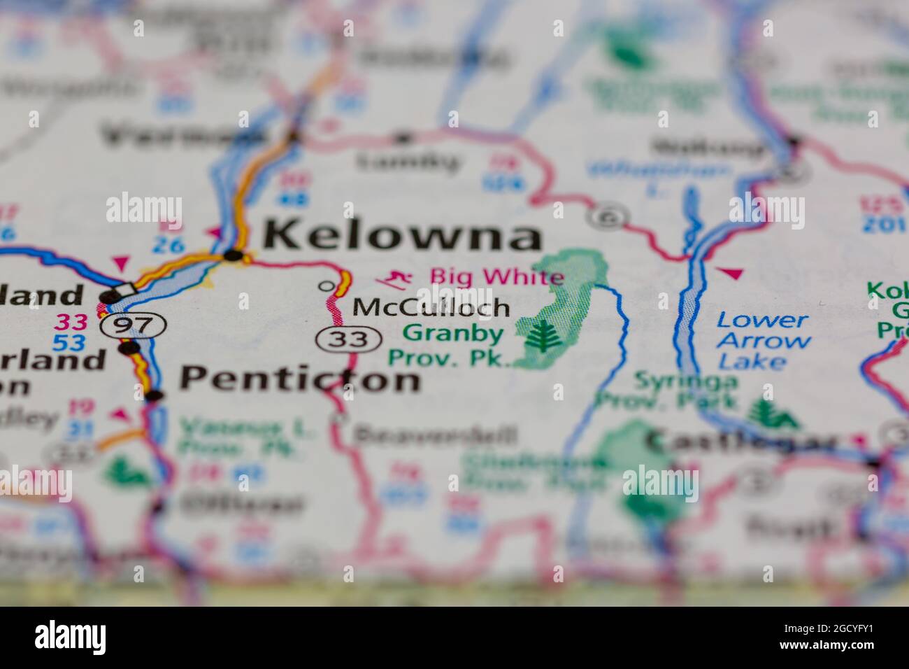 Map of mcculloch hi-res stock photography and images - Alamy