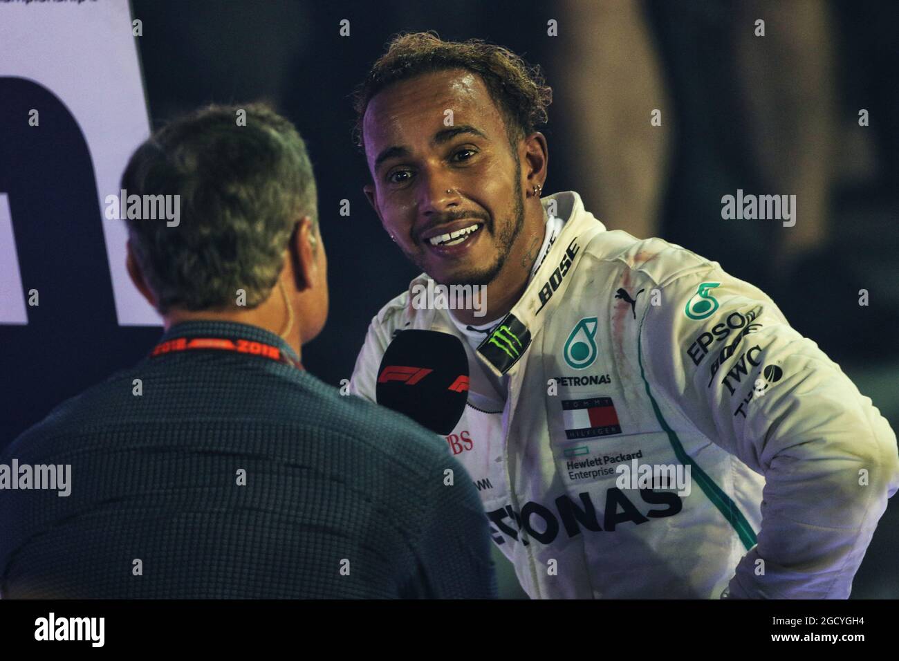 Channel 4 f1 commentator in parc ferme hi-res stock photography and ...