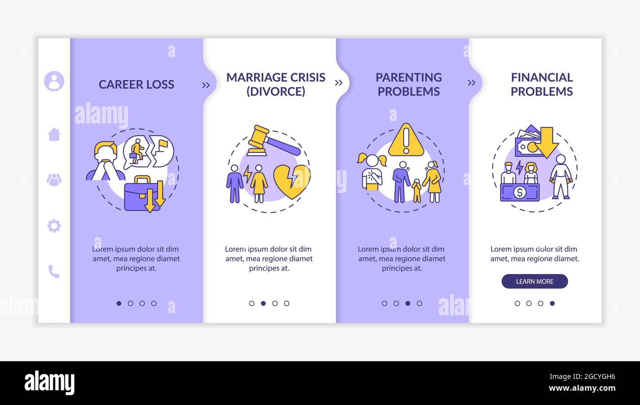 Parenting problems onboarding vector template Stock Vector Image & Art ...