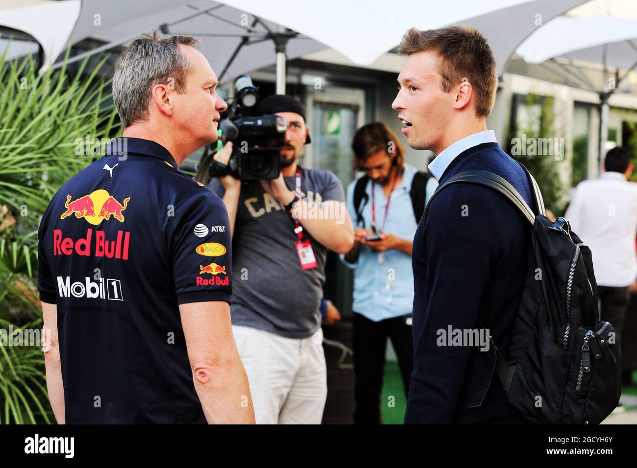 Red bull racing chief engineer daniil kvyat hi-res stock photography ...