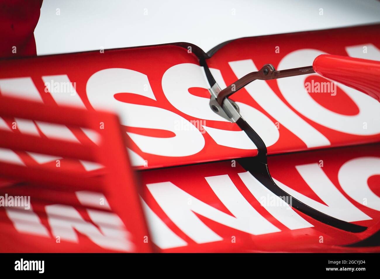 Ferrari SF71H rear wing detail. United States Grand Prix, Thursday 18th ...