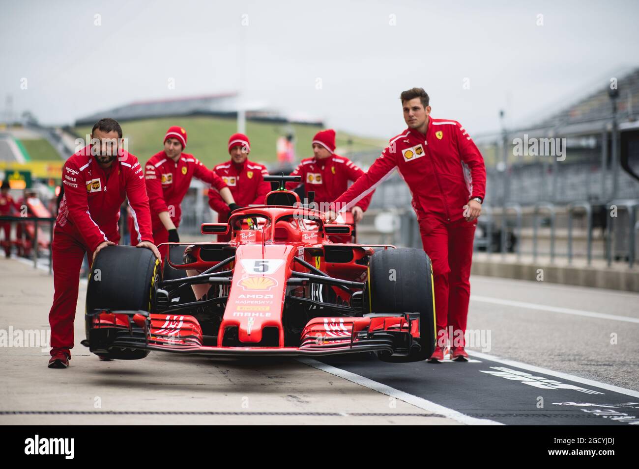 Ferrari Pushed Down Pit Lane High Resolution Stock Photography and ...