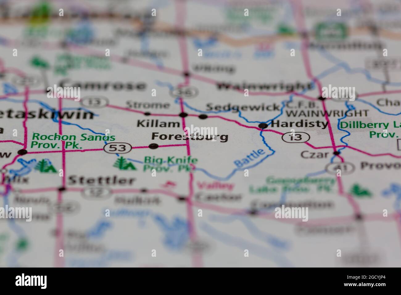 Map of forestburg hi-res stock photography and images - Alamy