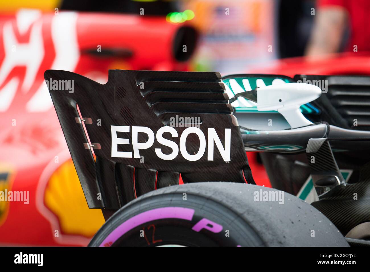 Mercedes amg f1 w09 rear wing hi-res stock photography and images - Alamy