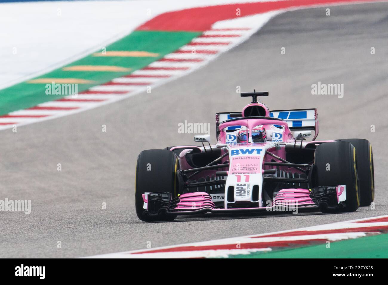 Sergio Perez (MEX) Racing Point Force India F1 VJM11. United States ...