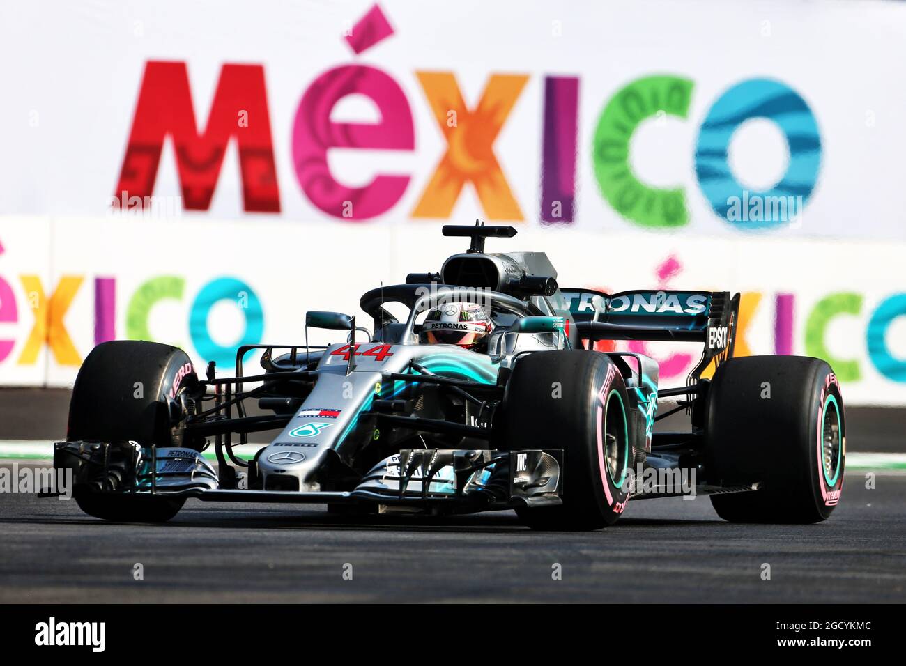 Lewis Hamilton (GBR) Mercedes AMG F1 W09. Mexican Grand Prix, Friday ...
