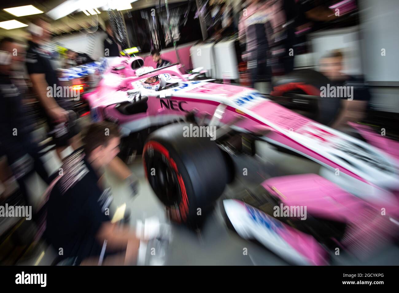 Nicholas Latifi (CDN) Racing Point Force India F1 VJM11 Development ...