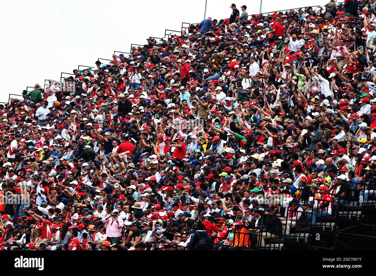 Fans in the grandstand. Mexican Grand Prix, Sunday 28th October 2018 ...