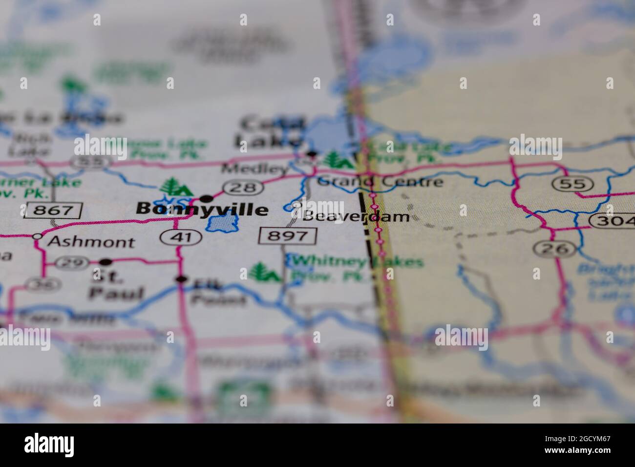 Map of beaverdam hi-res stock photography and images - Alamy