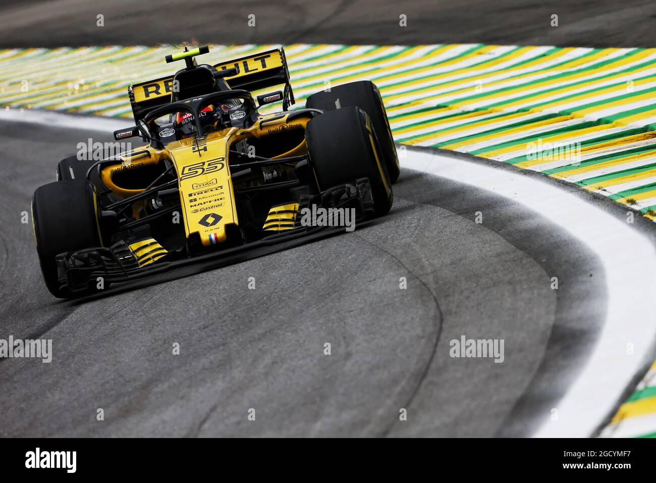 Carlos Sainz Jr (ESP) Renault Sport F1 Team RS18. Brazilian Grand Prix ...