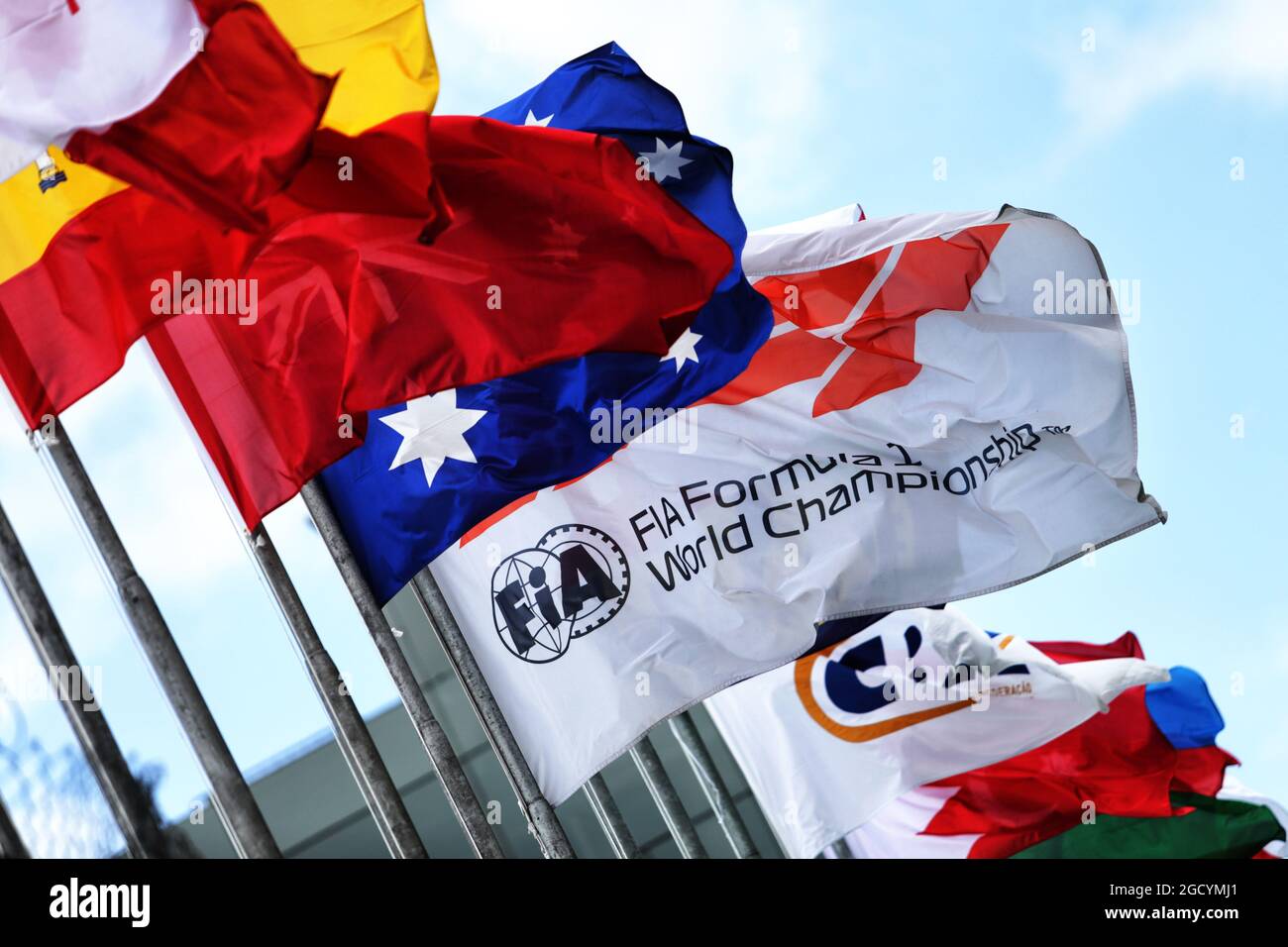 Brazilian grand prix flags hi-res stock photography and images - Alamy