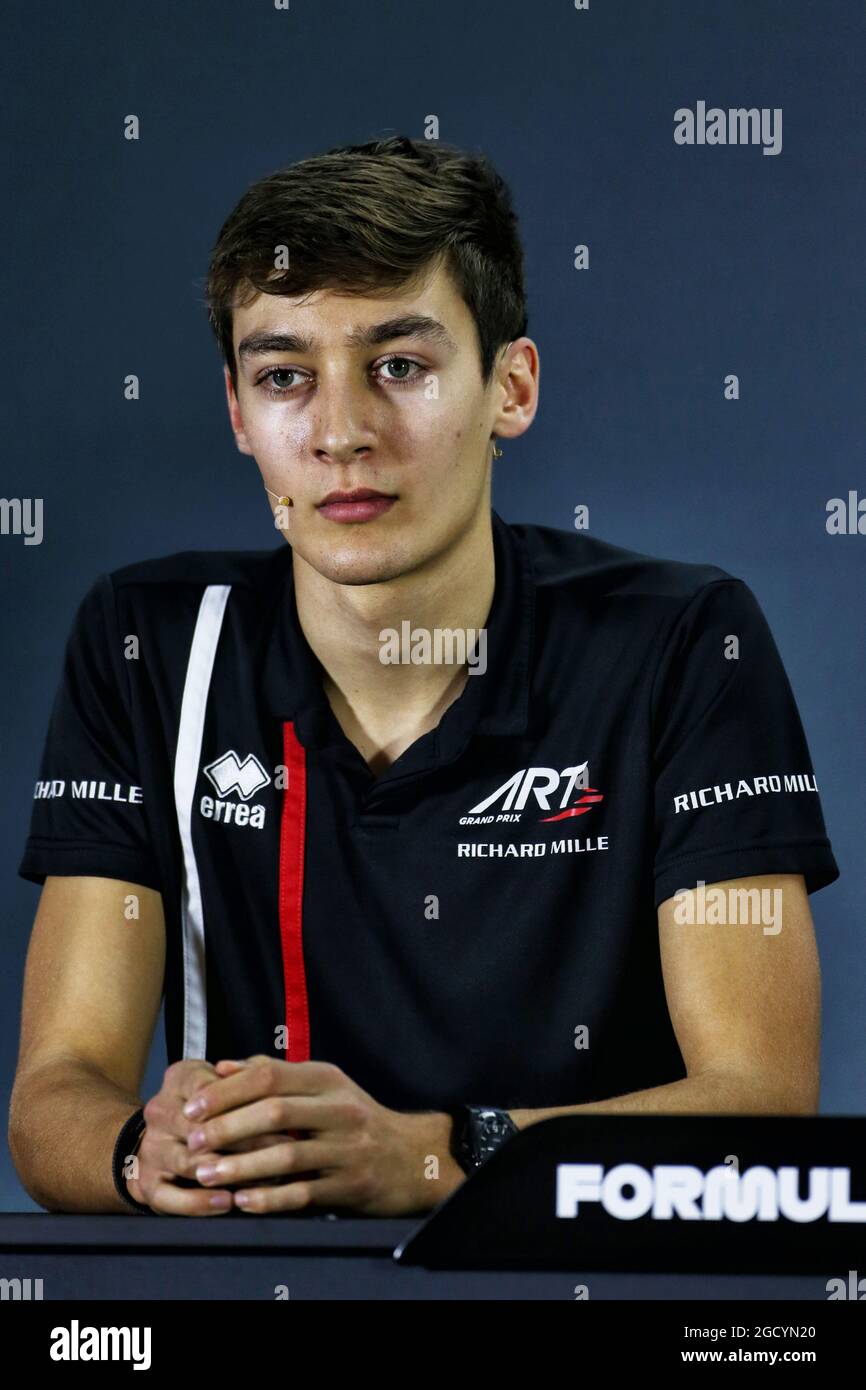 George Russell (GBR) Art Grand Prix F2 Driver / Mercedes AMG F1 Reserve ...