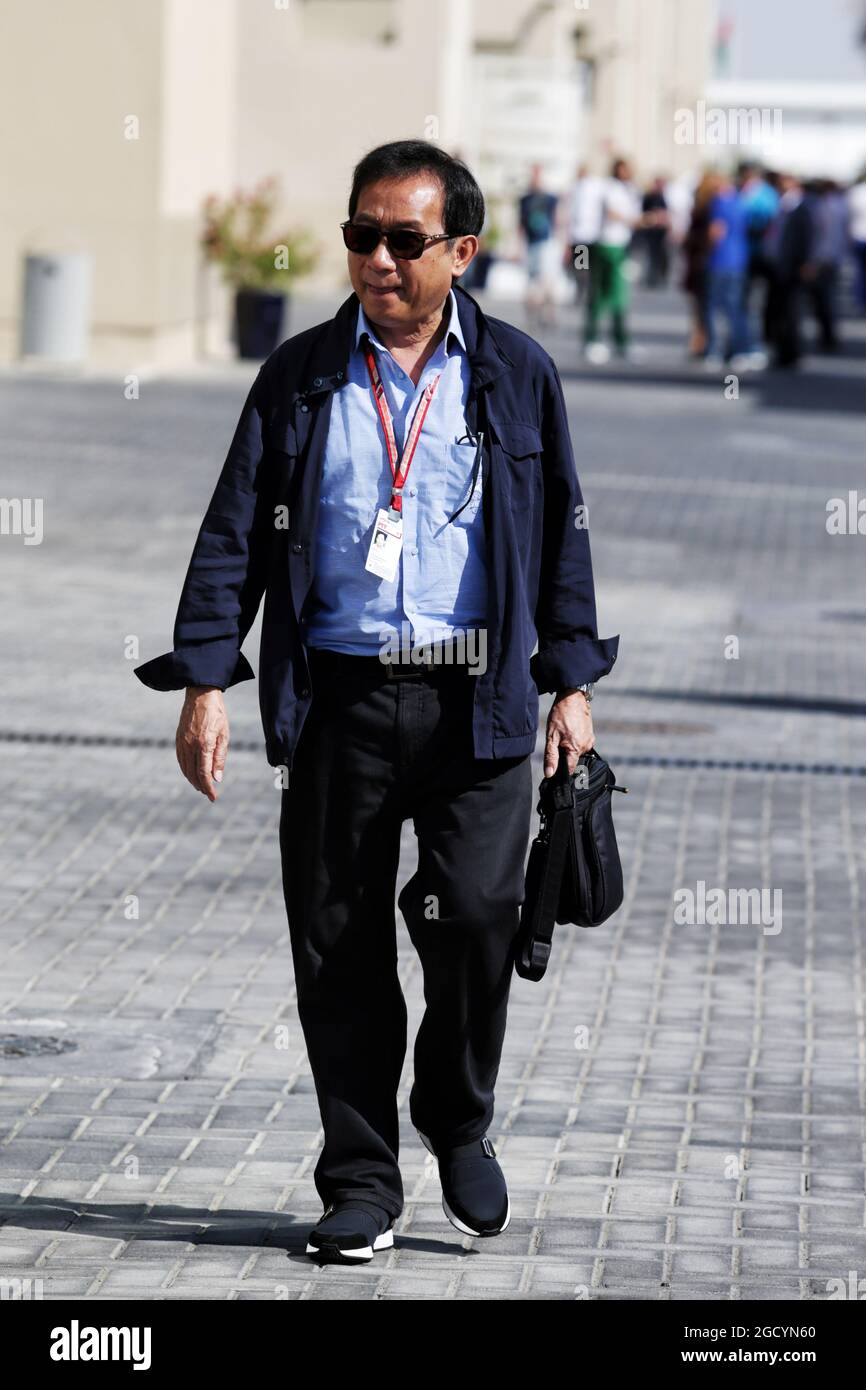 Chalerm Yoovidhya (THA) Red Bull Racing Co-Owner. Abu Dhabi Grand Prix ...