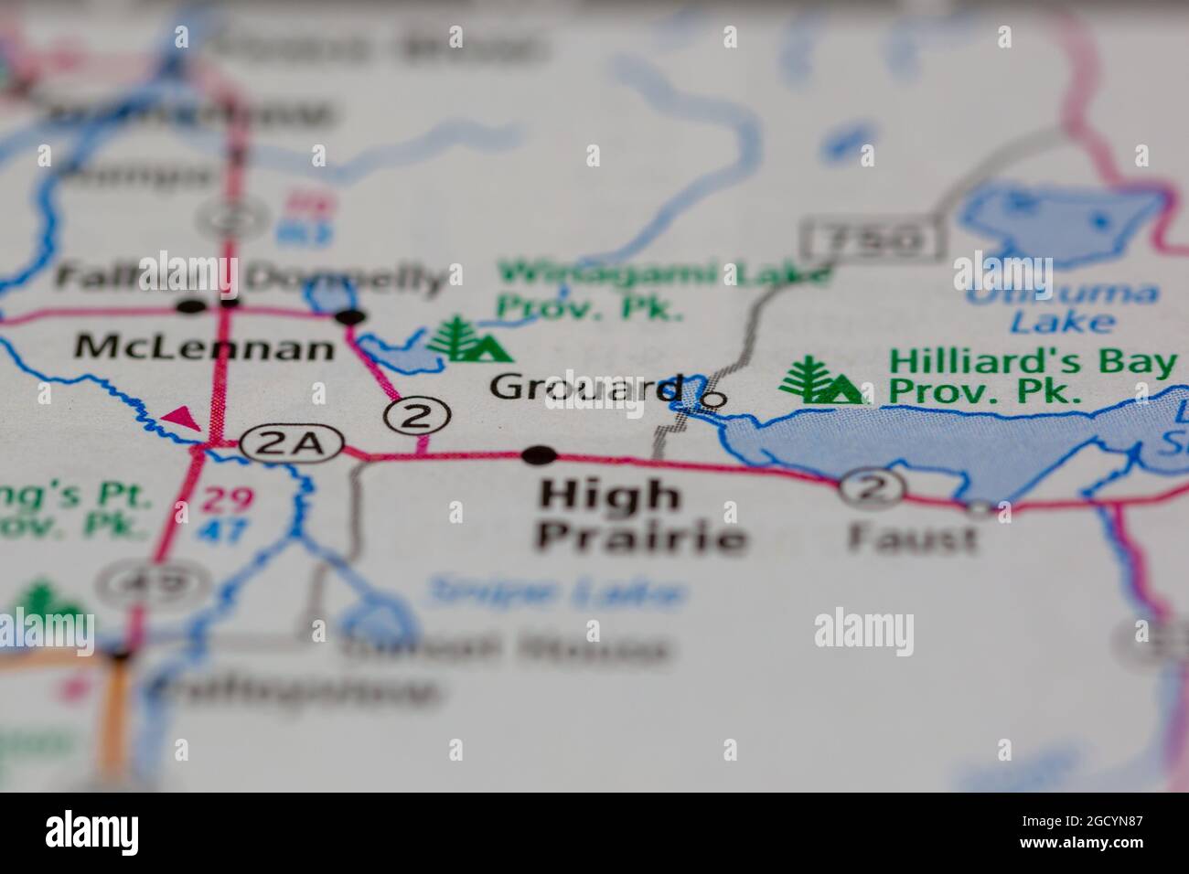 Grouard alberta map hi-res stock photography and images - Alamy