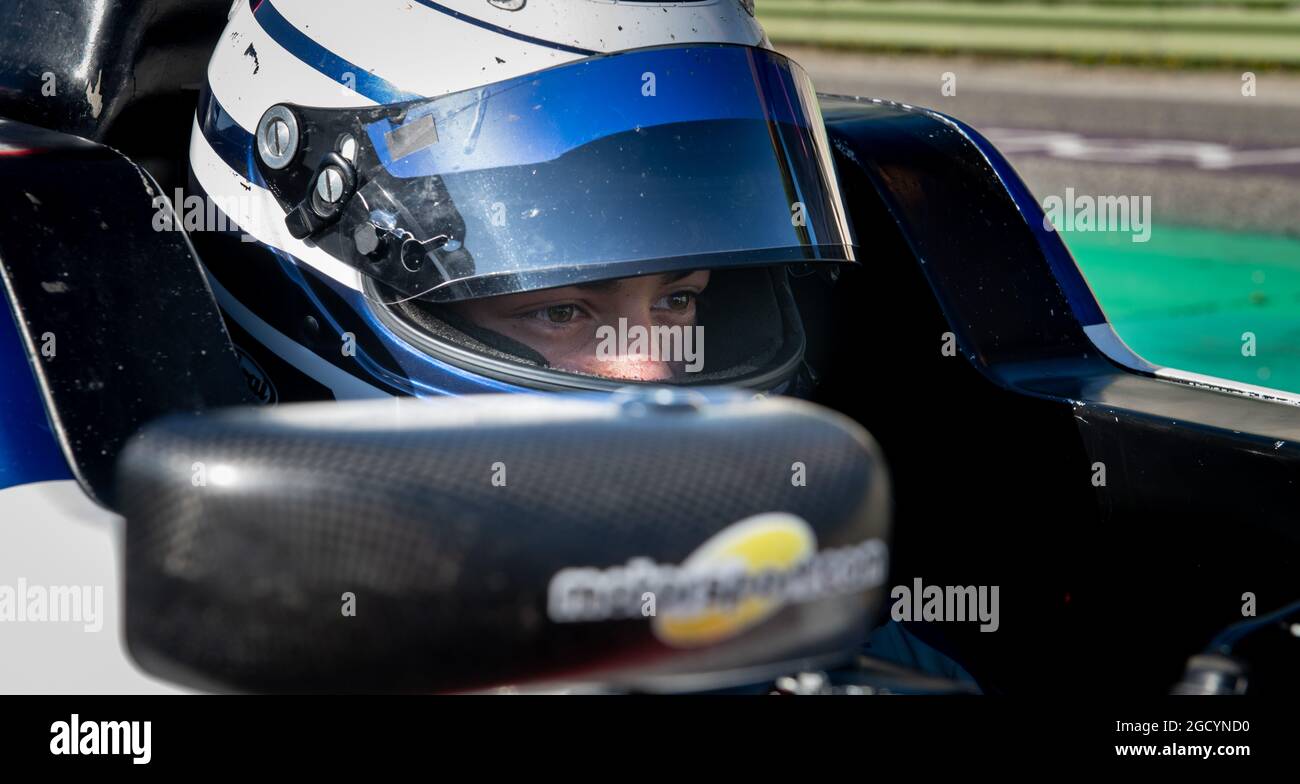 Vallelunga June 27 2021, Aci racing weekend. Racing car driver close up ...