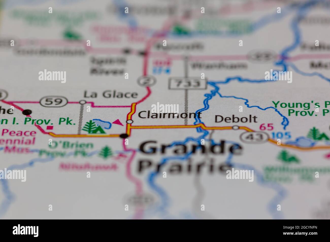 Map of clairmont hi-res stock photography and images - Alamy