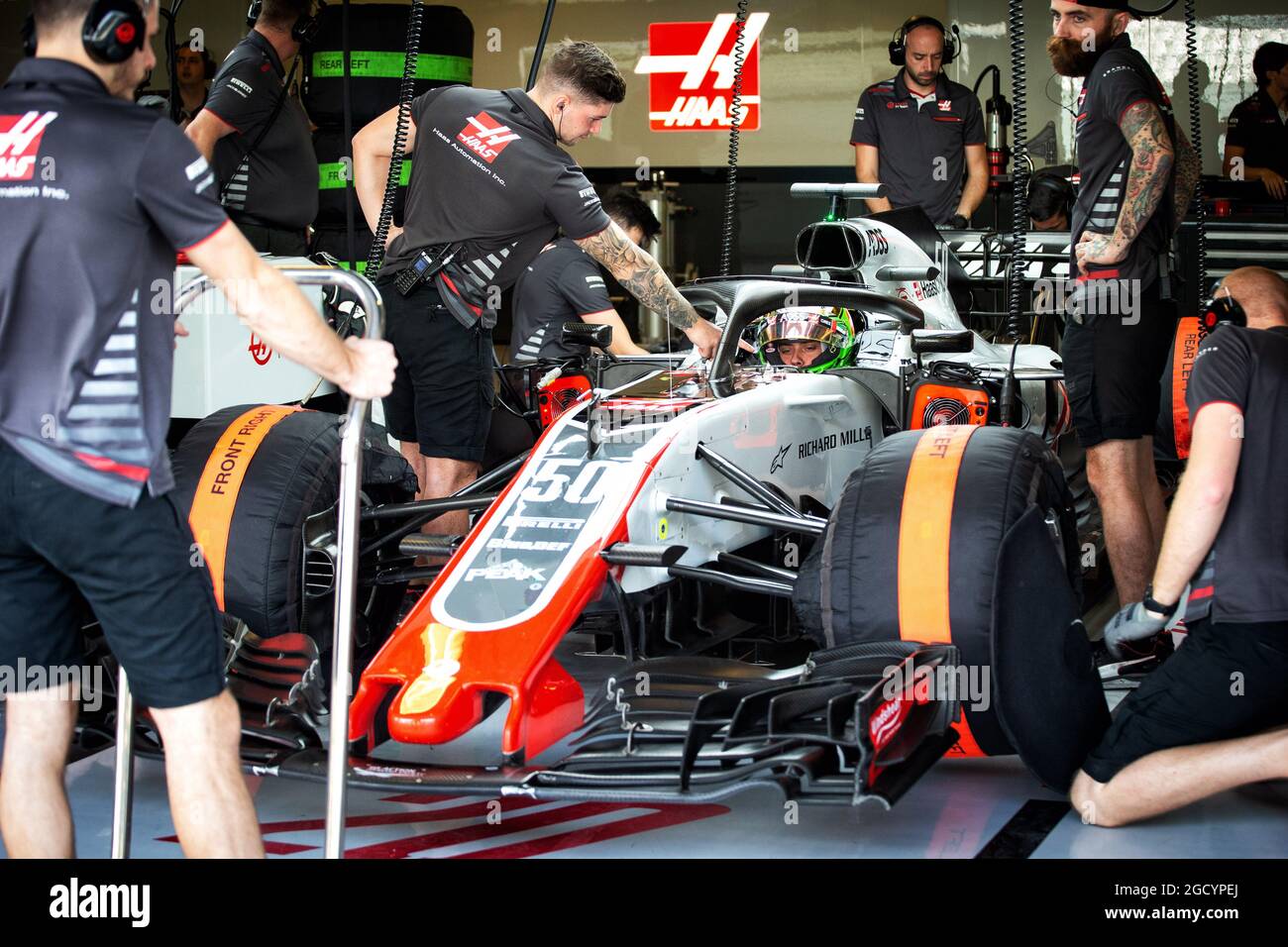 Haas vf 18 test driver hi-res stock photography and images - Alamy