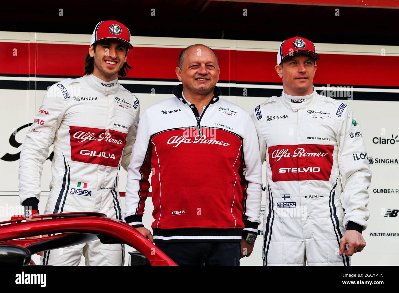 Alfa romeo racing team principal kimi raikkonen hi-res stock ...