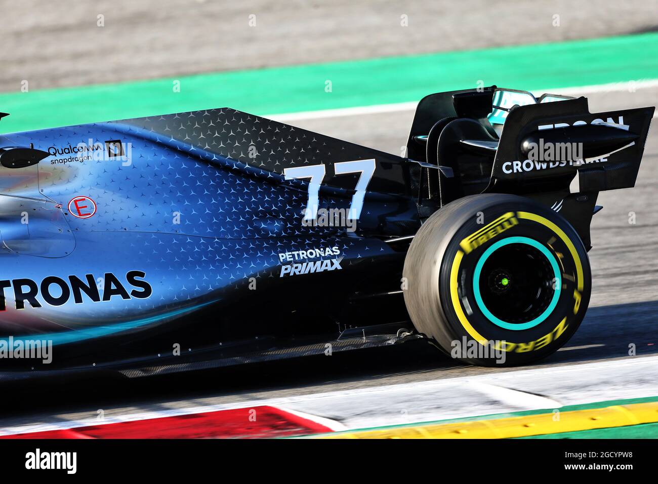 Valtteri Bottas (FIN) Mercedes AMG F1 W10 - engine cover. Formula One ...